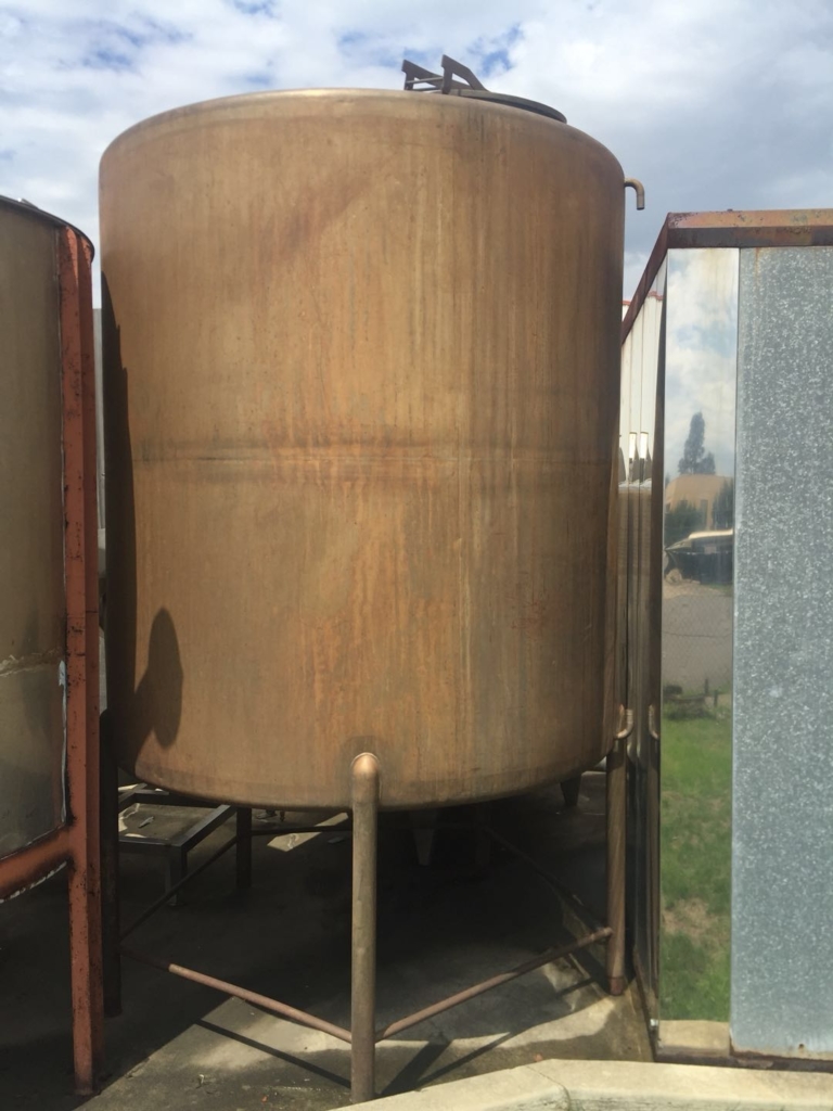 4,000LT Stainless Steel Storage Tank - Reactive Engineering Australia