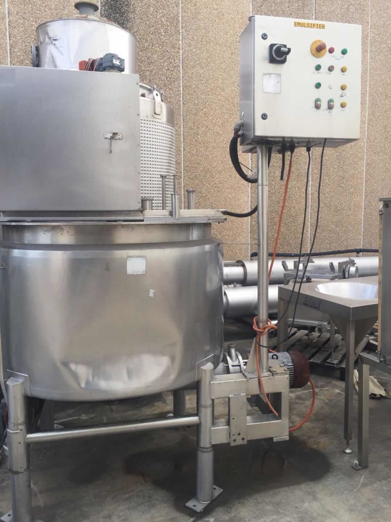 1,000LT Jacketed Stainless Steel Mixing Tank w/ Emulsifier - Reactive ...